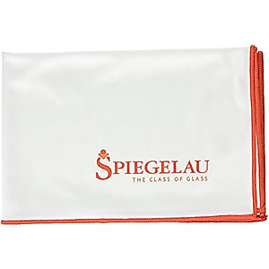 Spiegelau Glassware Polishing Cloth, Crystal glassware, Absobent Streak Free Glass and Drinkware, Microfiber, Set of 1