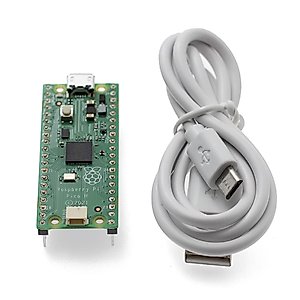 Coolwell Raspberry Pi Pico H Microcontroller Tiny Size Fast Board, Based On Official RP2040 Dual-Core Arm Cortex Processor,Configurable Pin Function