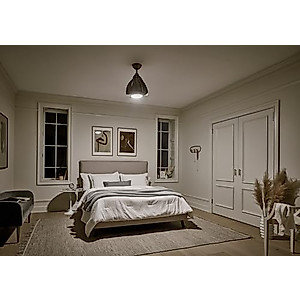 Kichler Terna 15" LED Ceiling Fan in Brushed Nickel, 5-Blade Modern Ceiling Fan with Remote Control, 3000K, (15" W x 19.75" H), 300230NI