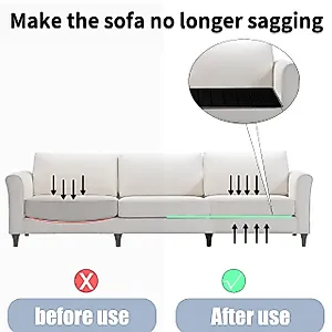 LEMATEEK Couch Cushion Support Board for Sagging Seat- Foldable Couch Supports for Sagging Cushions, Sofa Cushion Support for Sagging Couch, Couch Support to Repair Sagging Sofa 20"x67"