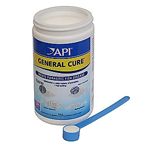 API GENERAL CURE Freshwater and Saltwater Fish Powder Medication 30-Ounce Bulk Box,White
