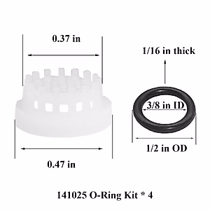 4 Pcs 141025 O-Ring Kits, Replacement Parts for Pull-Down Faucets