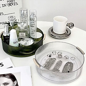 Meet Lazy Susan Organizer with Gold Non-Slip Base 360 Degree Rotating Lazy Susans for Cabinet Organizer, Refrigerator, Countertop, Makeup - Turntable for Kitchen, Pantry Sink Organizing - Spice Rack