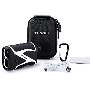 1300 Yard Golf Rangefinder with Slope, USB C Recharging Range Finder Golfing with Magnetic Strip, 6X Magnification, 25mm Viewfinder, Flag Lock and Pulse Vibration Rangefinder for Golfing