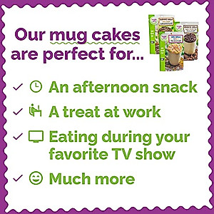 Molly and You Variety Pack Brownie Mug Cake Mix (Pack of 3) – Single Serve, No Baking, Microwavable Gourmet Mug Cake Mixes - Brownie Mix Dessert