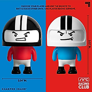Sharper Image Road Rage RC Speed Bumper Cars, Mini Remote Controlled Ejector Vehicles, 2 Player Head to Head Battle, Crash into Opponents, 2.4 GHz, Red and Blue, Ages 6 and Up
