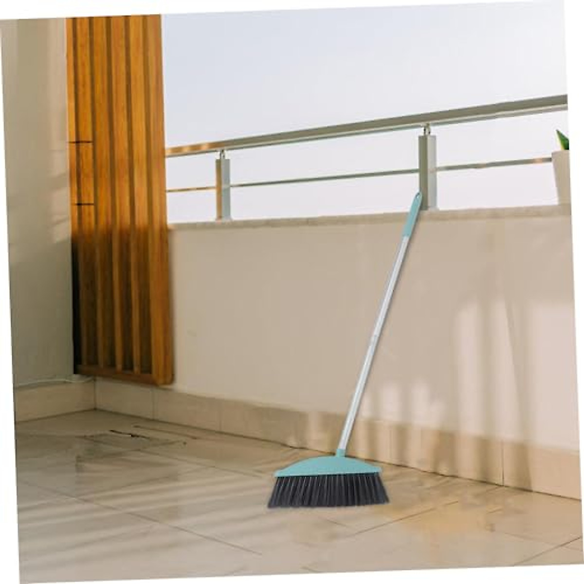 Ipetboom Outdoor and Indoor Broom Heavy Duty Floor Cleaning Broom with Long Handle Floor Sweeping Broom Long Handle Stainless Steel Indoor Broom