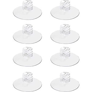 YeeBeny 8Pcs Shower Caddy Connectors Suction Cups for Bathroom, Heavy Strength Large Suction Cups Without Hooks, Replacement Suction Cups Compatible with Zenna Home, Simple Houseware, GeekDigg