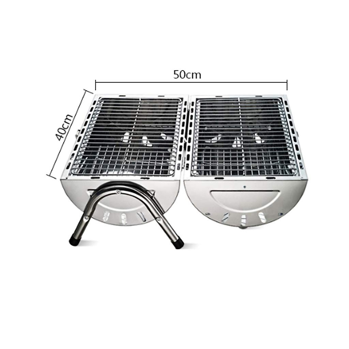 BBQ Grill Outdoor Portable Folding Charcoal Barbecue Desk, Stainless Steel BBQ Grill,charcoal Mini Grill