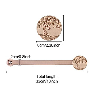 2 Pack Magnetic Curtain Tiebacks, Life Tree Curtain Holdbacks Curtain Tiebacks Curtain Ties Magnetic Tie Backs Curtain Pull Backs Curtain Tie Backs for Curtains