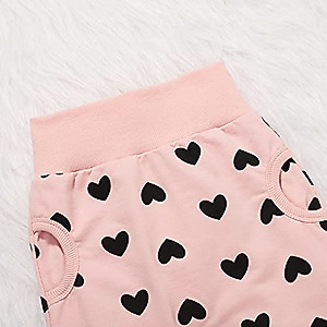 Dimoybabe Baby Girl Clothes Toddler Fall Winter Outfits Set Long Sleeve Ruffle Shirts Tops + Pant + Headband 3pcs 0-6 Months, Pink, Black