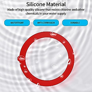 Flush Valve Seal Compatible with Kohler, 2 Pcs Silicone Canister Flush Valve Seal Kit, Toilet Tank Parts Canister Flush Valve Gasket Replacement Compatible with K-GP1059291 K-4436 Part