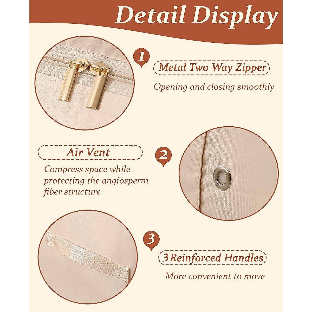 2024 Update Ultra Space Saving Self Compression Organizers - Comforter Storage Bag for Duvet, Quilts, Pillows, Queen King, Blankets - Extre Large Luggage Packing Cubes for Closet, Bedding (Gray, XL)