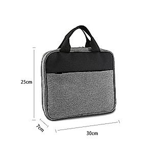 Large Bible Cover,Bible Case,Bible Covers for Women,Bible Cover for Men,Bible Book Cover Bible Bag with Handle & Pocket Study,Bible Case for Women Men Father Kids.Bible Cover Case.Gray