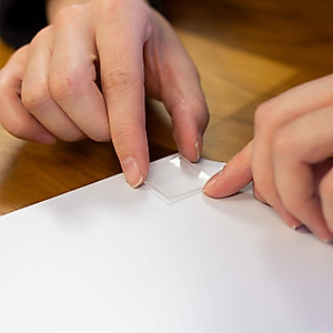 Gorilla Tough & Clear Double Sided Tape Squares, 24 1" Pre-Cut Mounting Squares, Clear, (Pack of 1)