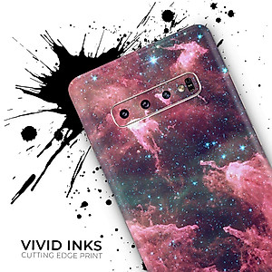 DesignSkinz Crimson Nebula Protective Vinyl Decal Wrap Skin Cover Compatible with The Samsung Galaxy S20 (Screen Trim & Back Glass Skin)