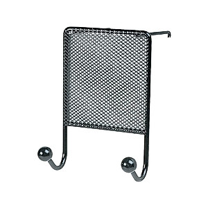 Fellowes Mesh Partition Additions Double Coat Hook, Black (75903)