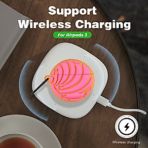 Mulafnxal for Airpod 3 3rd Generation Case Cute Cartoon 3D Kawaii Unique Silicone Cover Funny Fashion Fun Cool Food Design Stylish Cases Women Girls Boys Teen for Airpods 3 (2021) (Pk Bread)