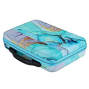 VTYHYJ Diamond Painting Storage Case with Tools 70 Slots Diamond Art Accessories Kit Shock-Proof Carrying Bag Container with Round and Square Beads Organizer, Funnel, Tays, Pens (Light Green)