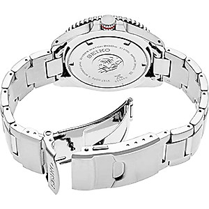 SEIKO SNE589 Watch for Men - Prospex Collection - Stainless Steel Case and Bracelet, Black Dial