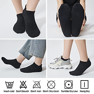 ATBITER Ankle Socks Women's With Cushioned Athletic Running No Show Low Cut Tab Socks 6-Pairs