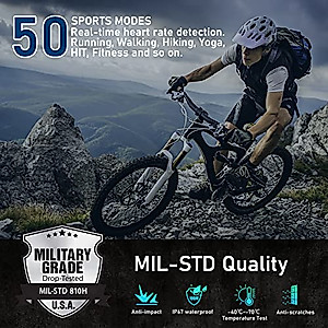 Blood Glucose Smart Watch with Bluetooth Call for Men Women, Smartwatch Fitness Tracker Heart Rate Monitor Blood Sugar Oxygen Pressure Tracking for Android iOS Phones, IP67 Waterproof