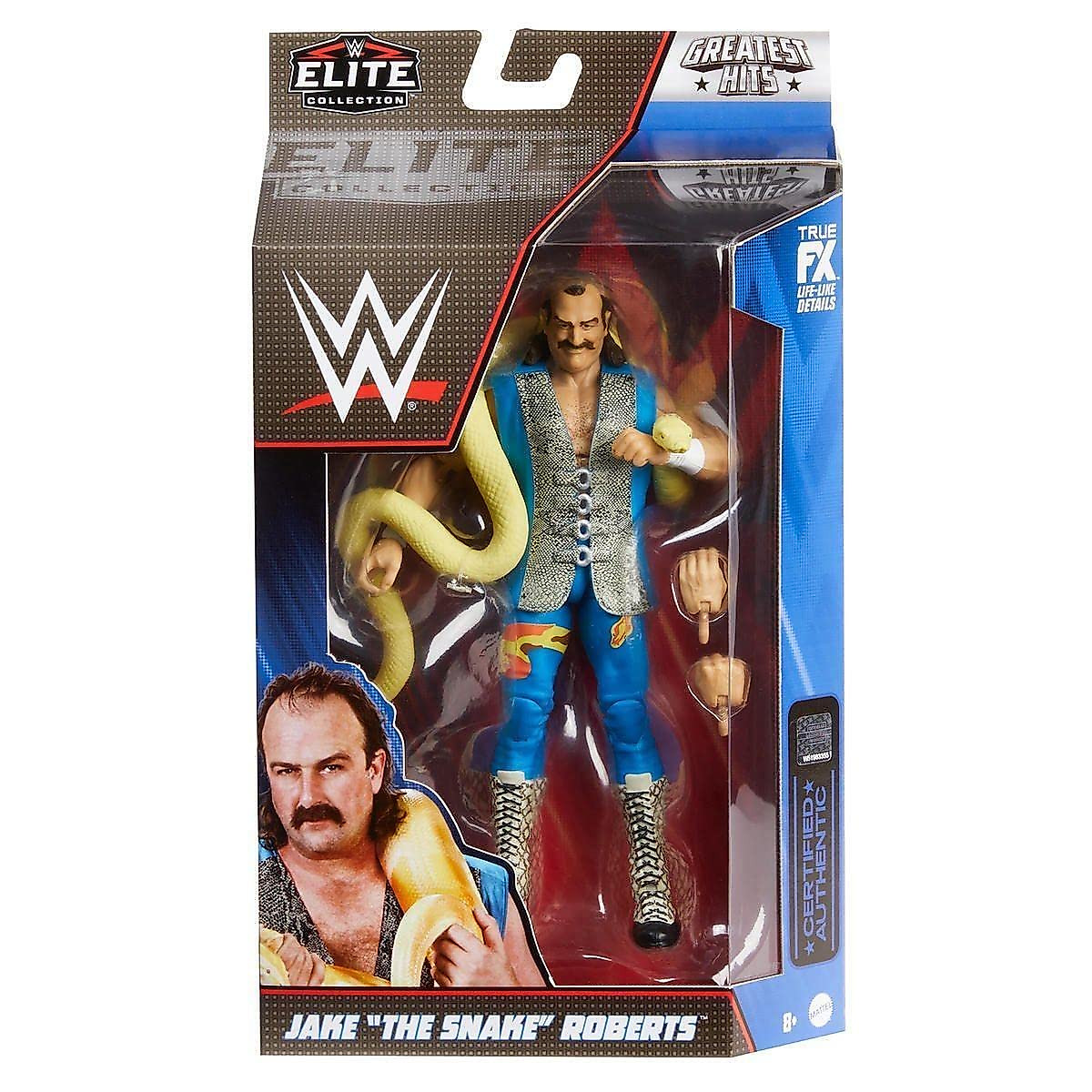 WWE Wrestling Elite Collection Greatest Hits Jake the Snake Action Figure (GDF60)