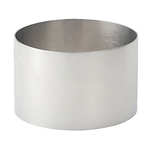 Cutlery-Pro Food Plating Presentation Ring, 18/8 Stainless Steel, 3.5 x 2-Inch