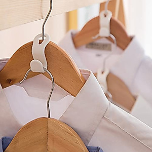 Clothes Hanger Connector Hooks 100 PCS, Hanger Extender Clips, Thicken, Load 30 Pounds,Cascading Hangers Space Saving Organizer for Heavy Duty Clothes Closet Plastic Mini Cascading Connection Hooks