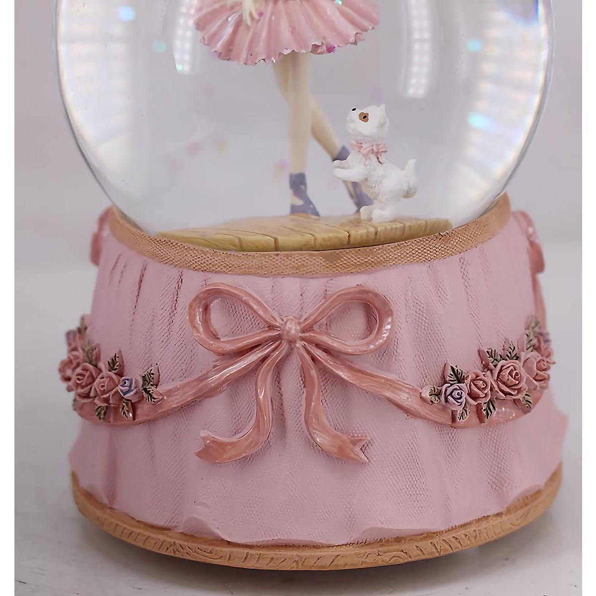 Singeek Ballerina Snow Globe Plays Swan Lake Ballet Tune,Christmas Music Snowglobes Ballet Recital Gifts (Dance with Swan)
