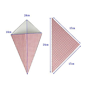 BESTOYARD 50pcs Popcorn Boxes Food Containers Snack Container Dessert Trays Popcorn Cone Boxes Open- Popcorn Box Food Cones Bag Popcorn Treat Box Paper Popcorn Boxes Party Popcorn Boxes Cup