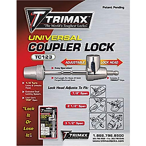 Trimax TC123 Universal Coupler Lock
