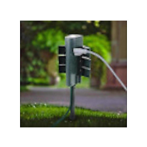 Feit Electric PLUG/WIFI/STK/WP Work with Alexa and Google Home, Feit App, No hub required, Remote Control From Anywhere 15 Amp Smart Outlets, Outdoor Yard, Green