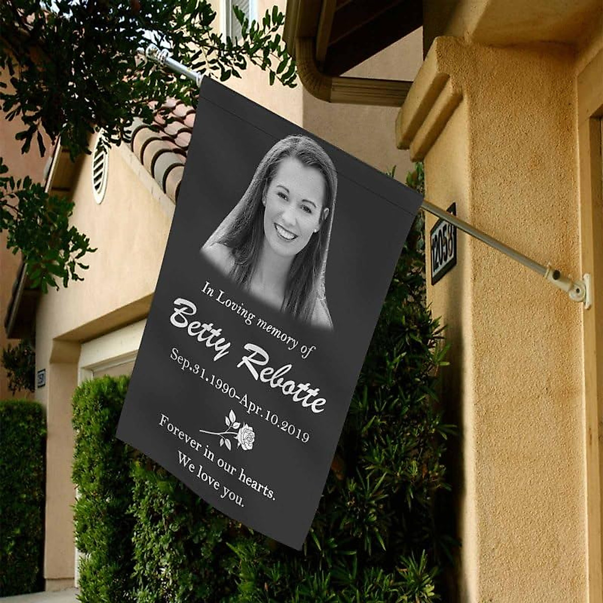 In Loving Memory of Gift for Your Love One, Personalized Garden Flags for Outside, Custom Outdoor Banners and Flags Memorial Flags for Cemetery Pool Room Yard Balcony