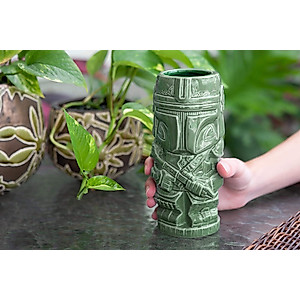 Geeki Tikis Star Wars The Mandalorian Mando Mug | Ceramic Tiki Cup | 20 Ounces