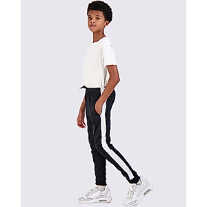 3 Pack Boys Tricot Sweatpants Joggers Kids Boy Jogger Sweatpant Pant Track Pants Athletic Workout Gym Apparel Training Fleece Tapered Slim Fit Tiro Soccer Casual Clothing,Set 6,XL (18/20)