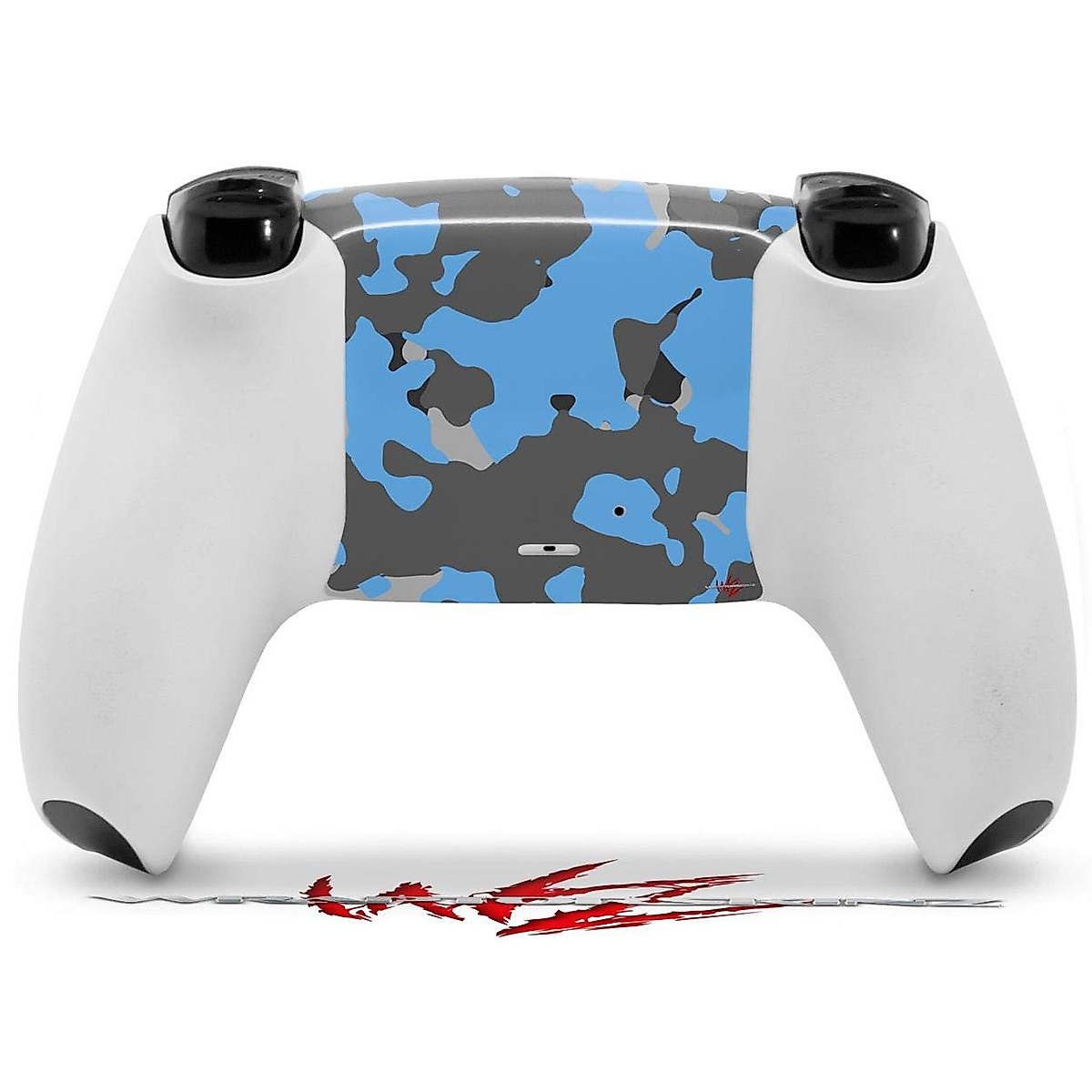 WraptorSkinz Skin Wrap compatible with Sony PS5 DualSense Controller WraptorCamo Old School Camouflage Camo Blue Medium (CONTROLLER NOT INCLUDED)