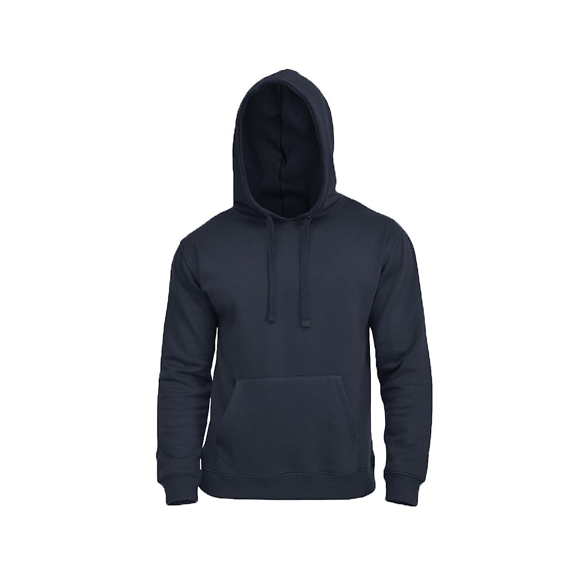 Sleepdown Essentials Hoodies for Men, Ultra Soft Cotton-Blend Long-Sleeve Warm Pullover Sweatshirt Hoodie Cozy Plain Stylish Men's Fleece Hooded Sweatshirts - Large, Black