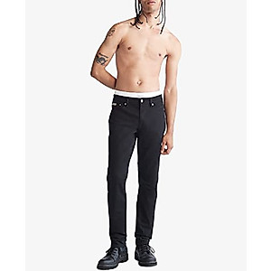 Calvin Klein Men's Slim Fit Jeans, Forever Black, 30W x 30L