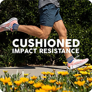 Balega Enduro Reflective Arch Support Performance Quarter Athletic Running Socks for Men and Women (1 Pair), black/neon green, medium