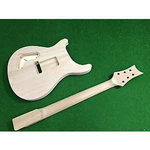 1set guitar kit 22fret guitar neck 24.75inch mahogany maple wood guitar body Rosewood fretboard DIY guitar project