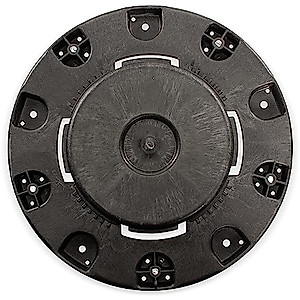 SPARTA Bronco Trash Can Dolly, For 20, 32, 44, And 55 Gallon Containers with TwistToLock for Restaurants & Kitchen, 17.88 X 17.88 Inches, Black (Pack of 2)