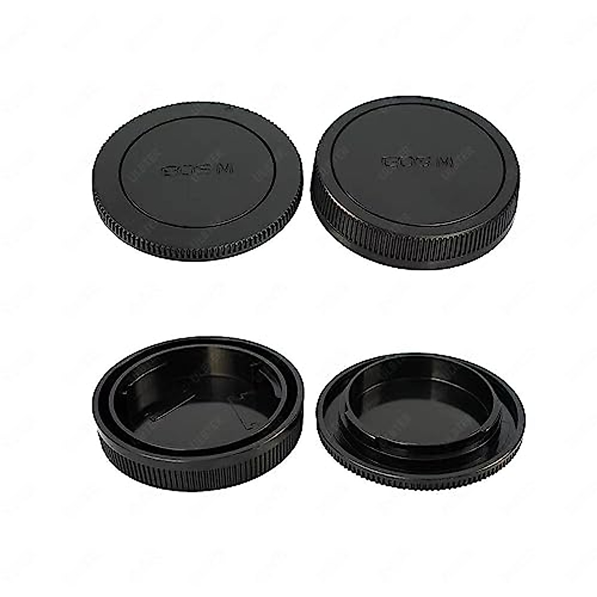 Body Cap & Rear Lens Cover for Canon EOS M50 Mark II M200 M100 M50 M6 Mark II M6 and More Canon EF-M Mount Camera and Lens