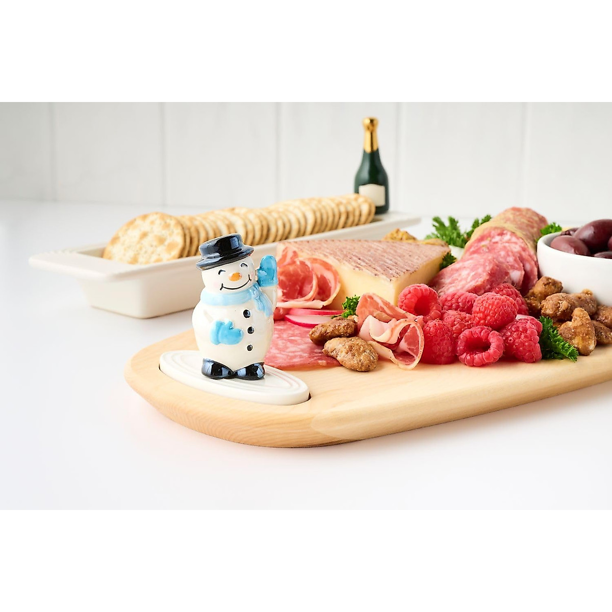 Nora Fleming Frosty Pal (Snowman) - Hand-Painted Ceramic Christmas Decor - Winter Minis for The Home and Office