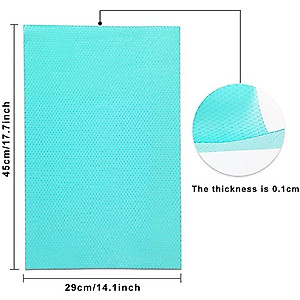 8 PCS Refrigerator Liners,HAUSPROFI EVA Refrigerator Mats for Shelves,Washable Can Be Cut Fridge Shelf Liner,Waterproof Fridge Pads Mat Drawer Table Placemats