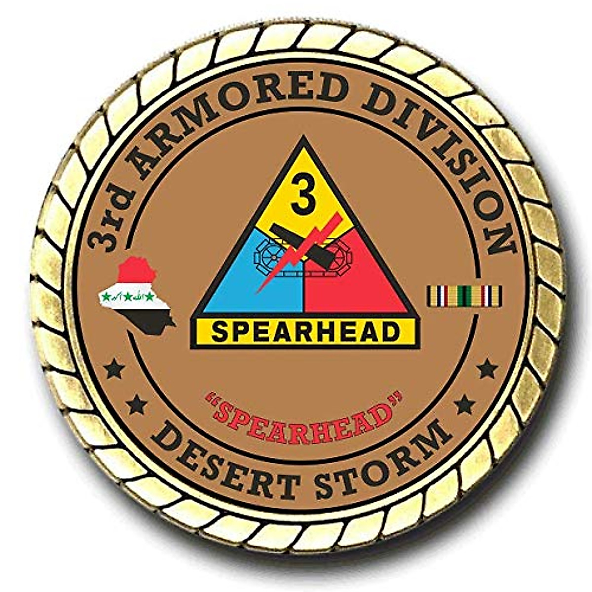 3rd Armored Division Desert Storm Challenge Coin - Officially Licensed