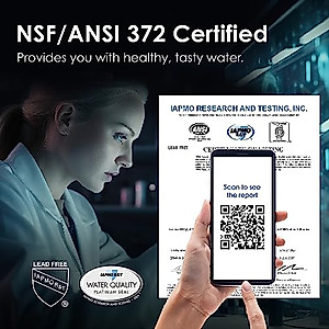 [Hot and Cold] Waterdrop WD-A1 Countertop Reverse Osmosis System, NSF/ANSI 58 Standard, Bottleless Water Cooler, 6 Temperature Settings Hot Cold & Room Water Dispenser, 2:1 Pure to Drain