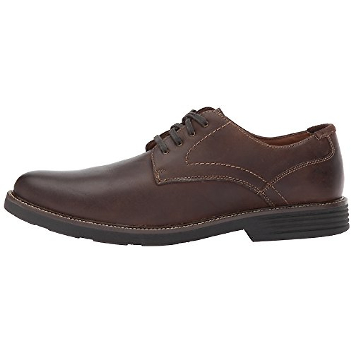 Dockers Mens Parkway Leather Dress Casual Oxford Shoe with Stain Defender, Dark Brown, 10.5 W