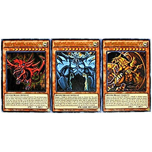 Konami YuGiOh Legendary Decks II Ultra Rare Yugi's God Card Set LDK2-ENS01, LDK2-ENS02 & LDK2-ENS03