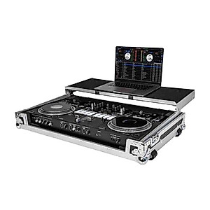 Headliner Flight Case Compatible with Pioneer DJ DDJ-REV7 with Laptop Platform & Wheels
